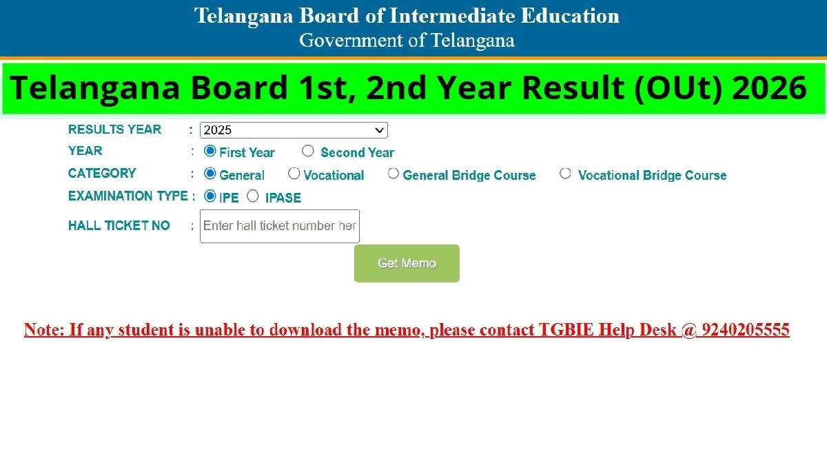 TS Inter 1st, 2nd Year Result 2026 (OUT): Results declared at tgbie.in ...