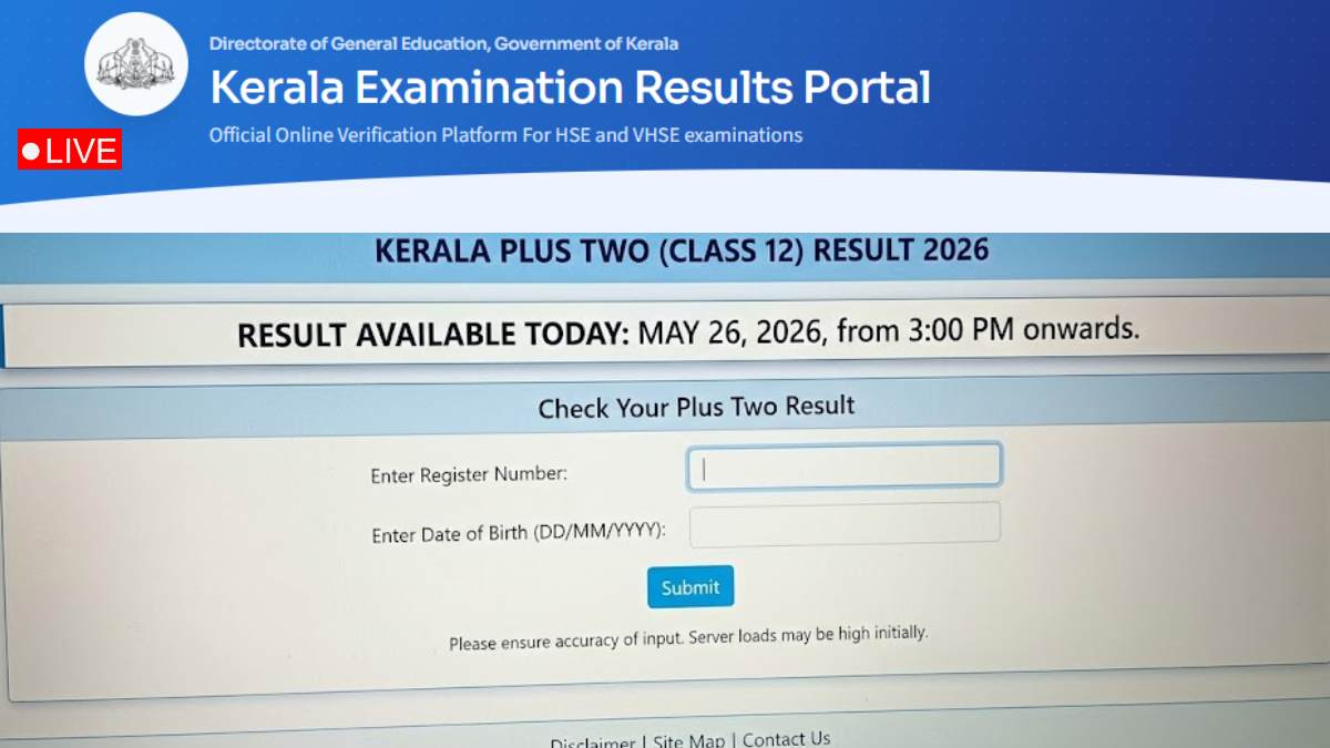 keralaresults.nic.in, DHSE Kerala +2 Results 2026, dhsekerala.gov.in ...