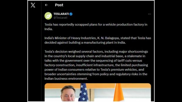Did Tesla really scrap plans for Indian EV plant? Debunking the viral ...