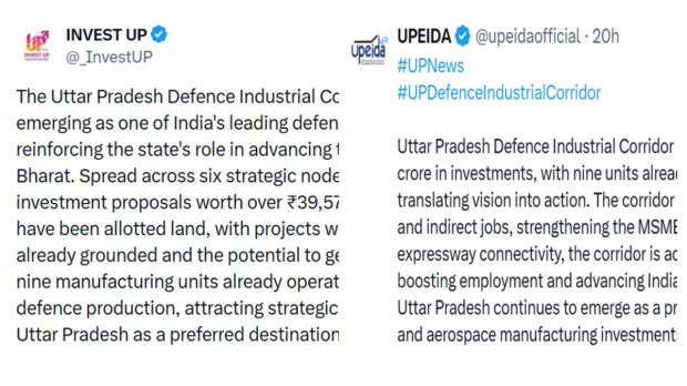 Rs 39,571 crore investment pipeline: How UP’s defence corridor may ...